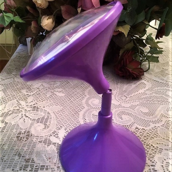 Accents | Vintage Retro Purple Pedestal Clock | Poshmark